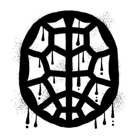 Premium Vector Turtle Shell Graffiti With Black Spray Paint