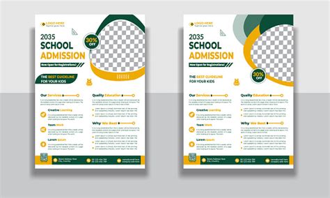 기업 클린 크리에이티브 학교 전단지 템플릿 전단지 디자인 또는 전단지 프리젠테이션 세트 교육 및 학교 관련 디자인 브로셔용 현대