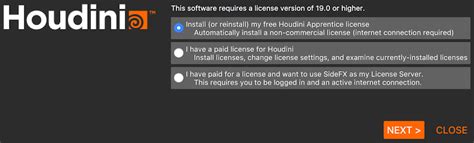 How Do I License Houdini Products Sidefx