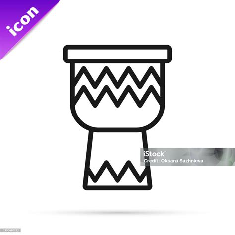 흰색 배경에 격리 된 검은 줄 드럼 아이콘 음악 기호입니다 악기 기호 벡터 3월에 대한 스톡 벡터 아트 및 기타 이미지 3월 검은색 끈적거리는 Istock