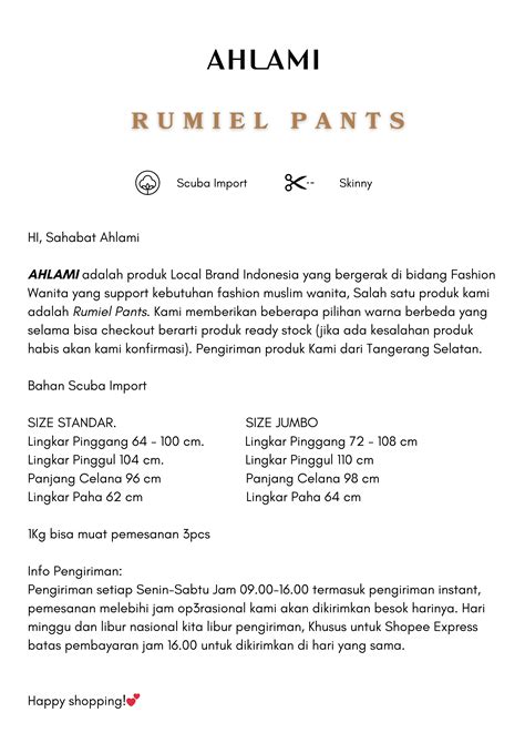 Jual Ahlami Rumiel Pant Series Celana Basic Formal Celana Kantor Scuba Premium Shopee Indonesia
