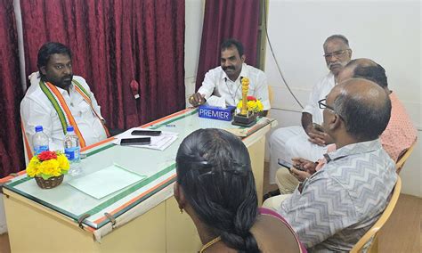 விஜய் வசந்த் எம் பி ஆலோசனை Vijay Vasanth Advice