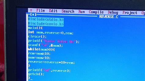c language program to reverse the number youtube