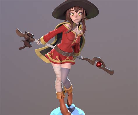 Artstation Megumin 3d Print Stl Render Images Resources