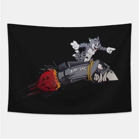 f 14 tomcat nose art navy tapestry teepublic