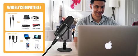 Proar Xlr Usb Dynamic Microphone Pc Computer Microphone For Podcasting Vocal