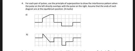 Solved 4 ﻿for Each Pair Of Pulses Use The Principle Of
