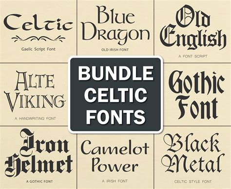 Celtic Font Irish Font Gaelic Font Celtic Letters Svg Celtic Font