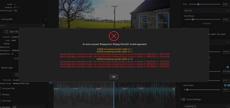 Crashing At End Of Render · Issue 636 · Gyroflowgyroflow · Github