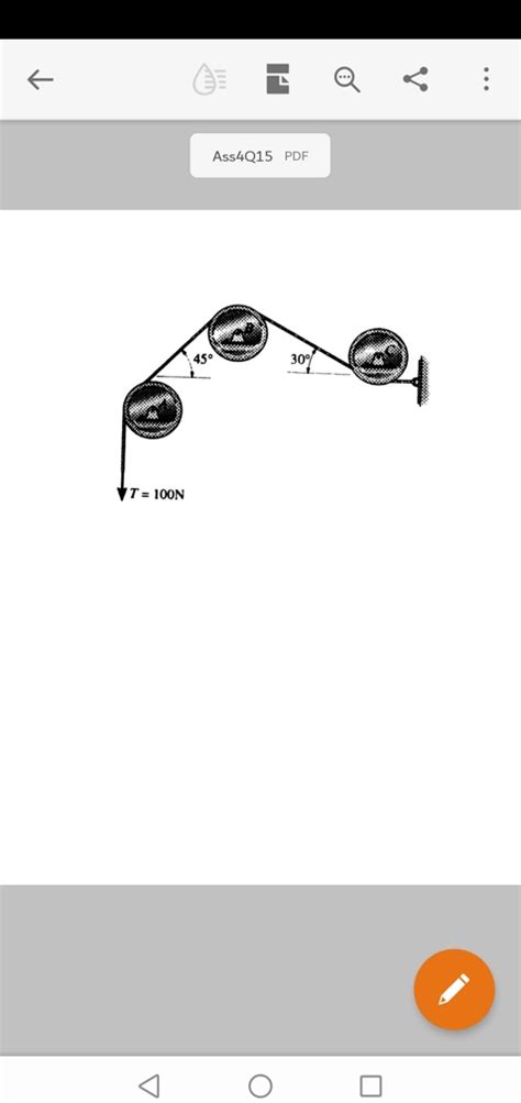 Solved Compute The Horizontal And Vertical Components Of Force At Pin B The Belt Is Subjected
