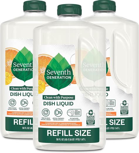 Seventh Generation Dish Liquid Soap Free And Clear 25 Fl Oz