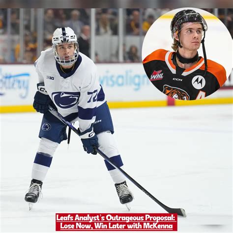 Maple Leafs Expert Makes Bizarre Suggestion About Losing For Gavin Mckenna Sportnewstrends