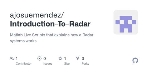 Github Ajosuemendez Introduction To Radar Matlab Live Scripts That Explains How A Radar