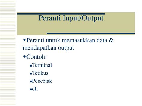 Ppt Peranti Inputoutput Powerpoint Presentation Free Download Id