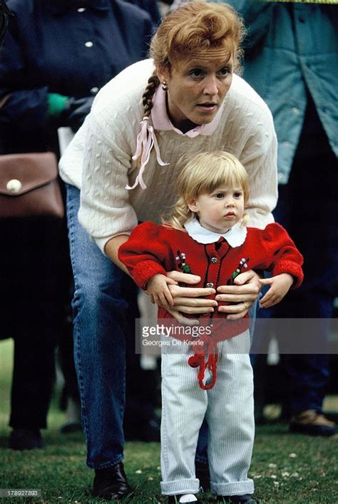 Sarah Duchess Of York And Her Daughter Princess Beatrice At The