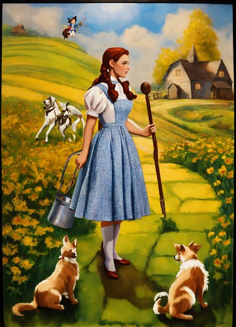 Lexica A Turnaround Sheet With 5 Views Of Dorothy From Wizard Of Oz