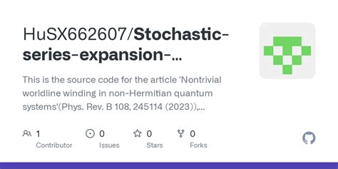 Github Husx662607stochastic Series Expansion Quantum Monte Carlo For Nh Xxz Model This Is