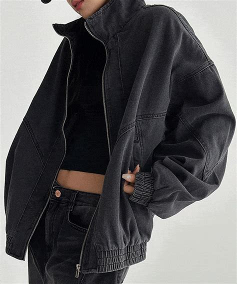 [빅사이즈] 오버핏 져지 청자켓 에이블리