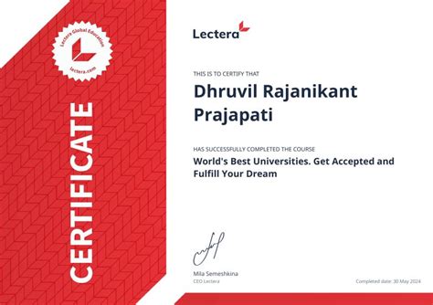 Dhruvil Prajapati On Linkedin Education Learning Achievement Highereducation University
