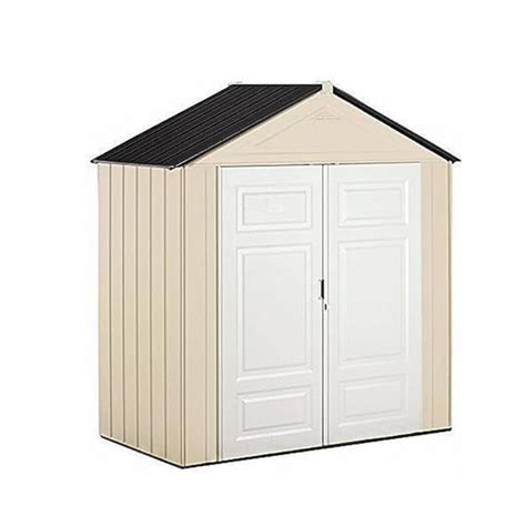 Rubbermaid Resin Weather Resistant Outdoor Storage Shed 7 X 3 5 Ft