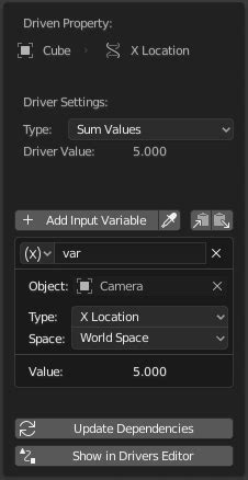 Drivers Panel Blender 4 3 Manual