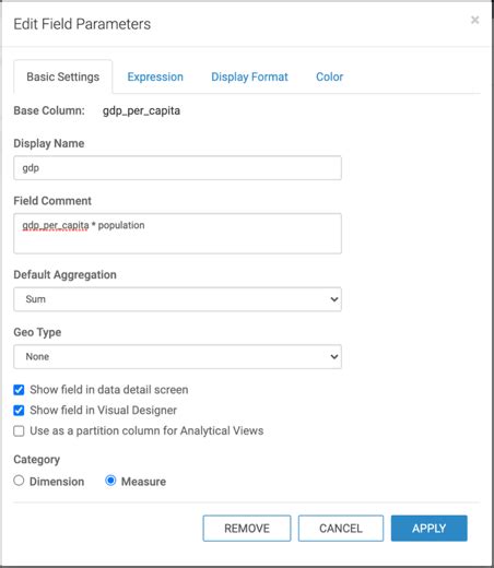 Creating Calculated Fields