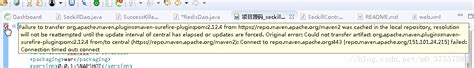 Pom文件第一行报错orgapachemavenpluginsmaven Surefire Pluginpom2124 From Repomaven