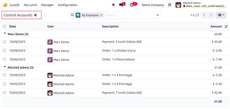 Lunch In Odoo 17 Odoo V17 Enterprise Edition Book