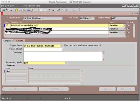 Oracle Database And Oracle Applications Restrict Lov Using Form