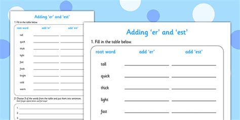 Adding Er And Est Activity Adding Er Est Activity Class