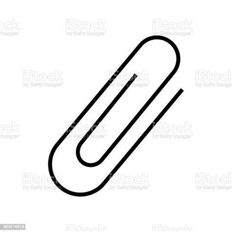 첨부 파일 아이콘 벡터 아이콘입니다 간단한 요소 그림입니다 첨부 파일 기호 디자인입니다 웹 및 모바일 사용할 수 있습니다 0명에 대한 스톡 벡터 아트 및 기타 이미지