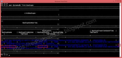 Dynamodb Database Backup Using Aws Cli Redhat Panacia