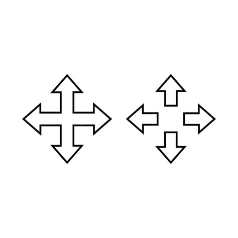 Premium Vector Collection Of Movement Arrow Set