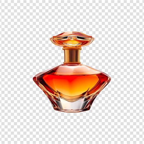 Роскошная бутылка с парфюмерией на прозрачном фоне Премиум Ai сгенерированный Psd