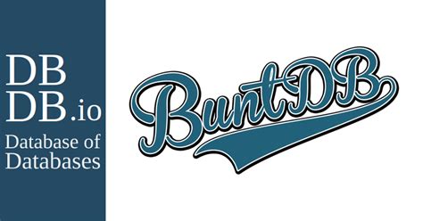Buntdb Database Of Databases
