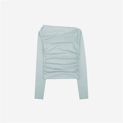 슬로우가먼츠 우먼 플로잉 롱 슬리브 탑 민트 Sllow Garments Kream