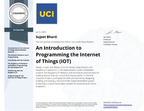 Sujeet Bharti On Linkedin Iot Programming Arduino Raspberrypi Technology Learning Coursera