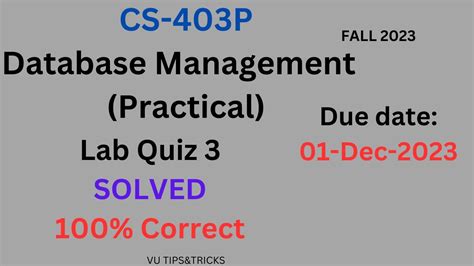 Cs 403p Lab Quiz 3 Solution Fall 2023 100 Correct Cs403p 01 Dec