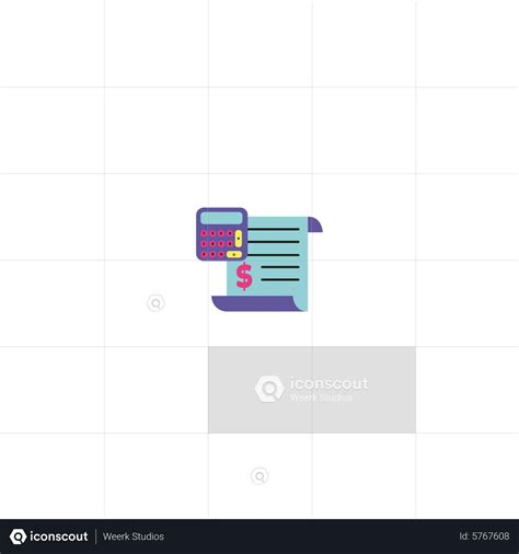 Calculating Bill Animated Icon Download In Json Lottie Or Mp4 Format
