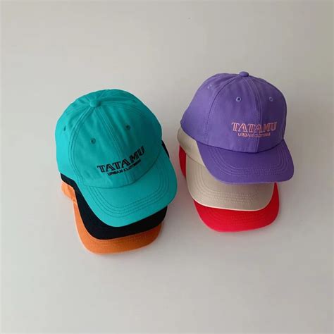 Badu Bg Есен Бебешки бейзболни шапки Шаблон за бродерия с букви Детска шапка за слънце Мода