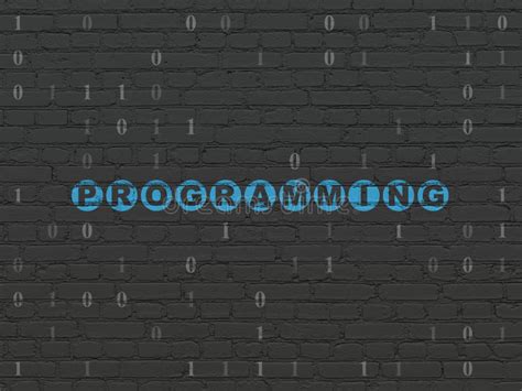 Programming Black Icon Concept Programming Flat Vector Symbol Sign Illustration Stock Vector