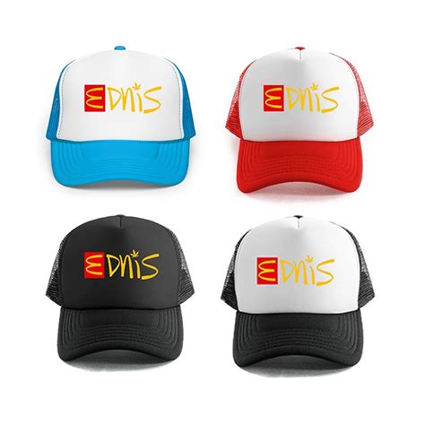 Mcdo Mc Donalds X Ednis Kush Weed Baseball Trucker Mesh Kuya Dads Cap