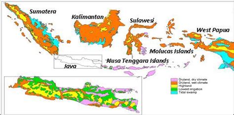 Physical Geography Maps Fiziki Coğrafya Haritaları Indonesia