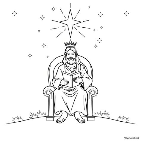Jesus Is King Coloring Page Jesus Is King Coloring Page