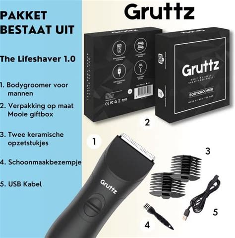 Gruttz Bodygroomer Mannen Bodygroom Body Trimmer Heren Manscaped Body Shaver Mannen