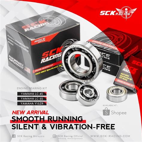 Sck Racing Lc135 4s Lc135 5s Y15 Y16 Rs150 Engine Bearing Set Shopee