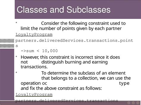 Subject Object Constraint Language Oclpptx