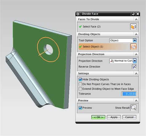 Split A Face In NX Split Body In NX