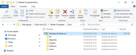 EXPORTAR DATOS A EXCEL ASCII Master Computer