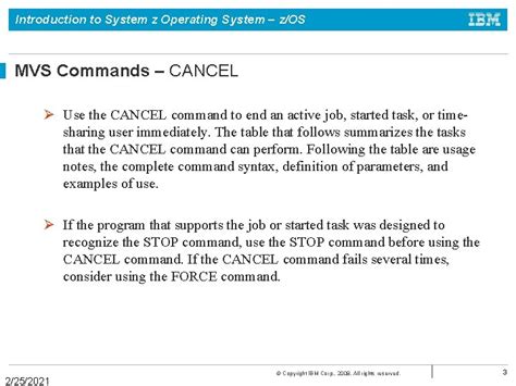 Introduction To Zos Mvs Commands Jes 2 Commands